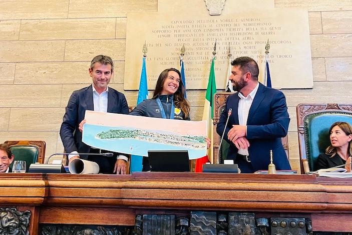 Cagliari. L'olimpionica Marta Maggetti premiata a Palazzo Bacaredda